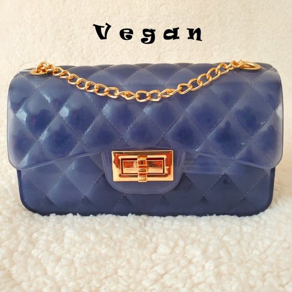 Vegan | Bags | Nwt Designerinspired Jelly Chainstrap Crossbody Bag ...